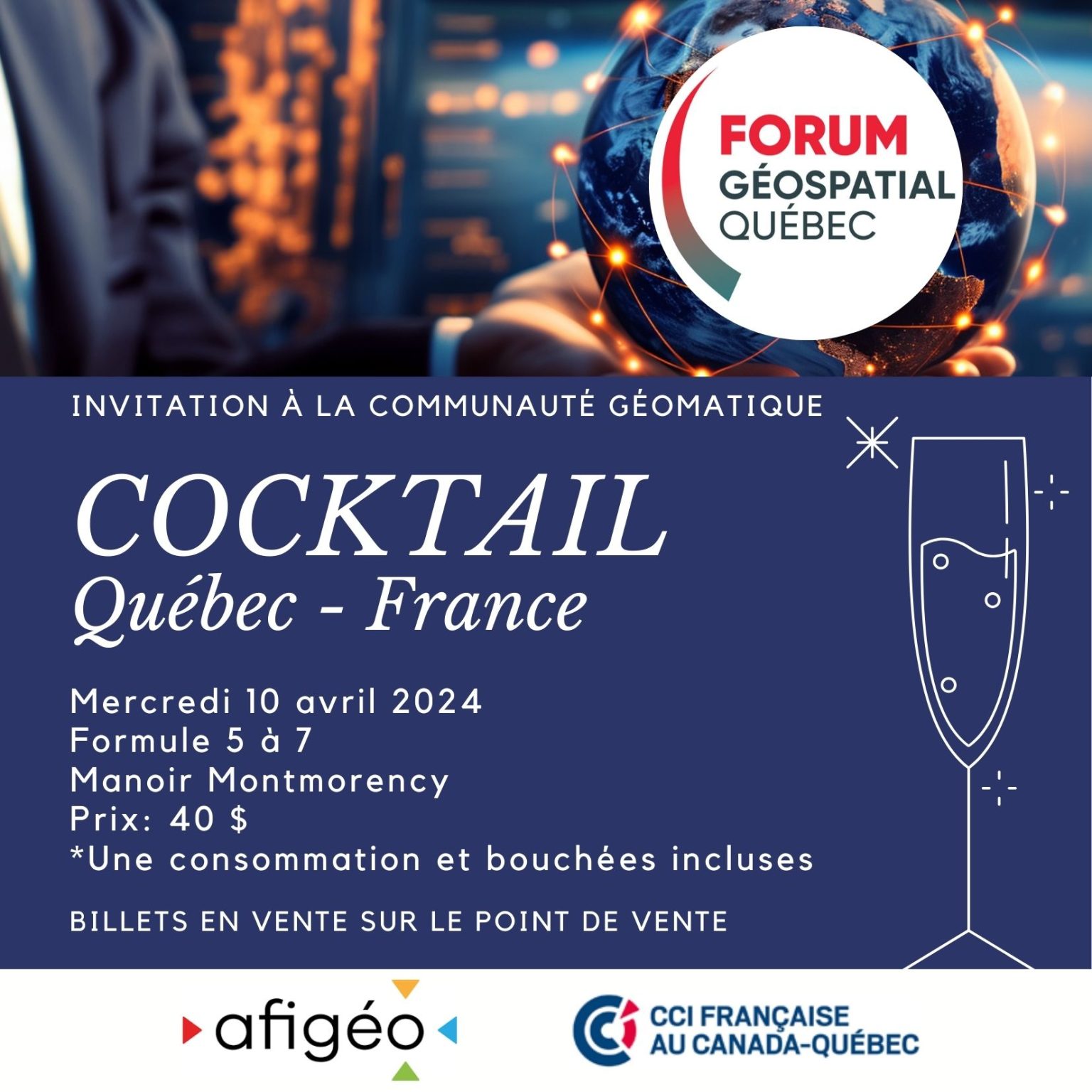 Cocktail Québec-France - Géospatial Québec